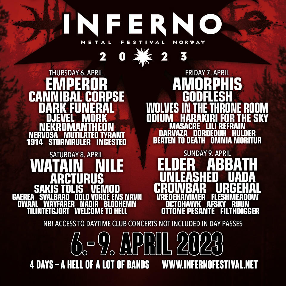 EMPEROR, CANNIBAL CORPSE, AMORPHIS, WATAIN Among Bands Announced For ...