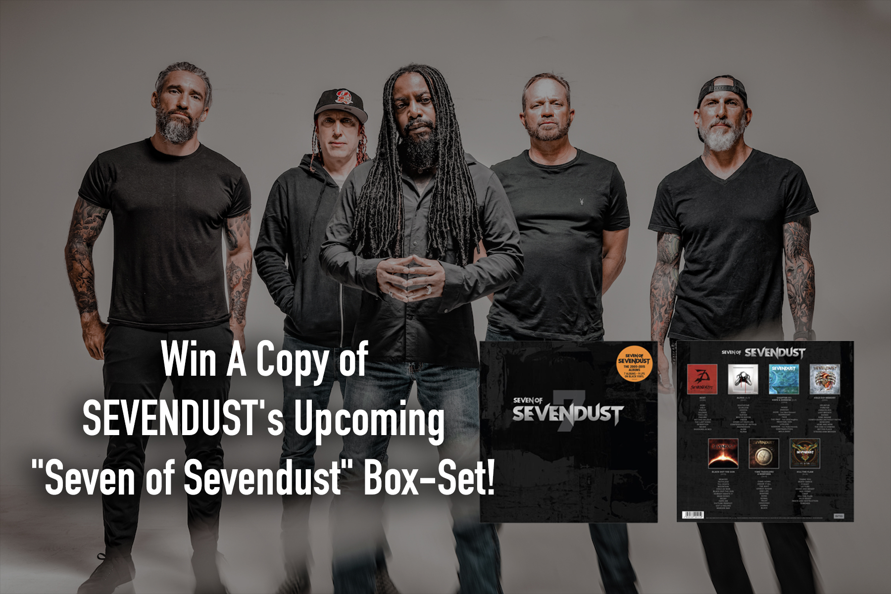 GIVEAWAY: Win A Copy of SEVENDUST's Upcoming "Seven of Sevendust" Box-Set!
