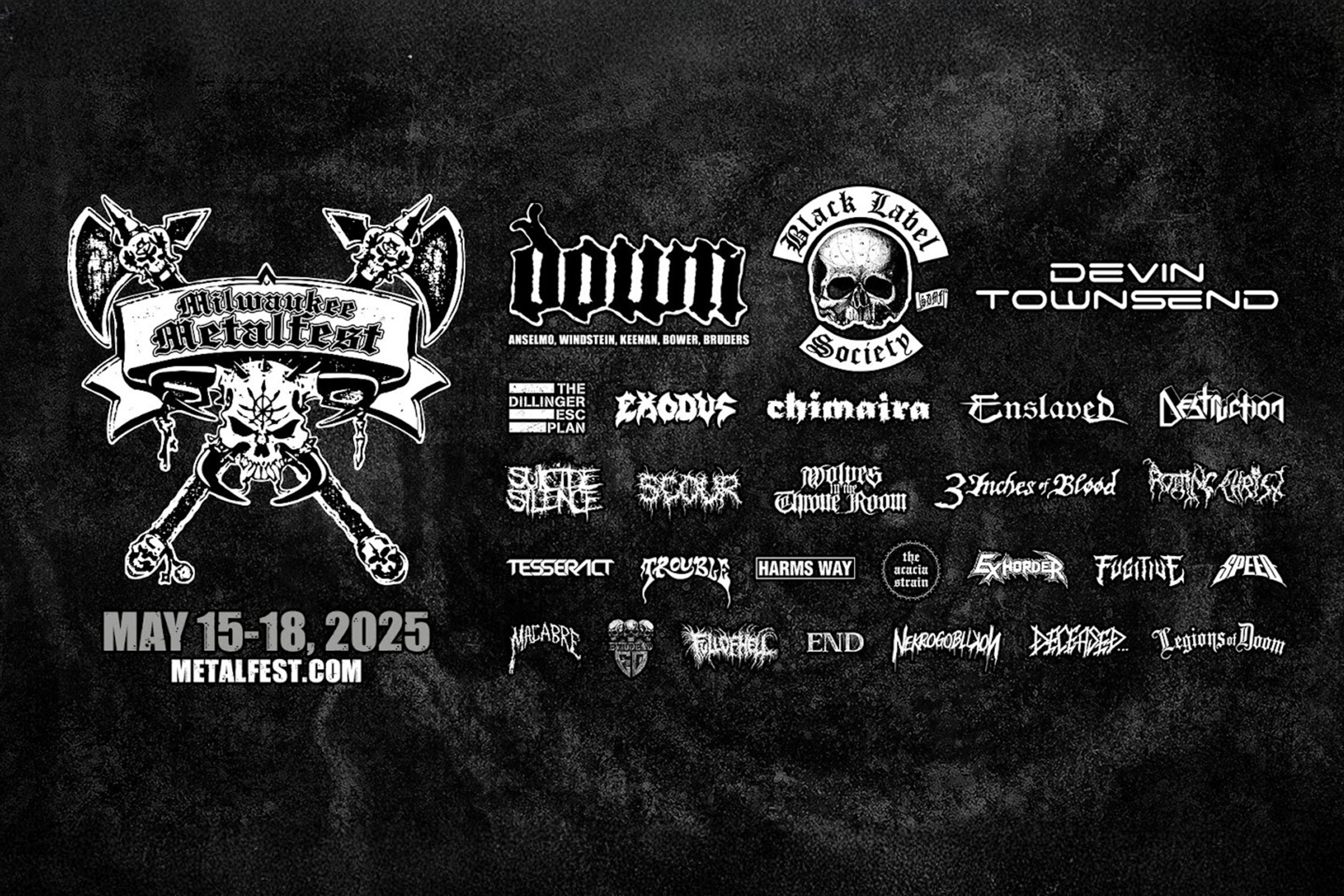 ROTTING CHRIST, CHIMAIRA, SCOUR, TESSERACT & EVIL DEAD Have Been Added ...